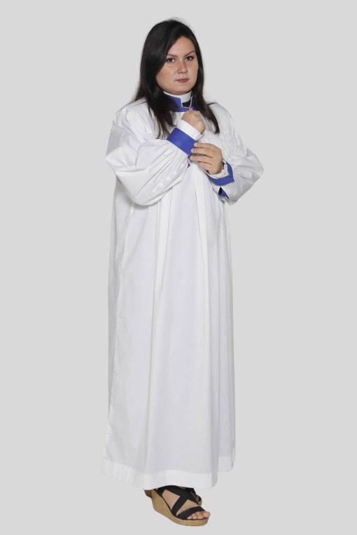 Ladies White Rochet Traditional Elegance for Sacred Ministry