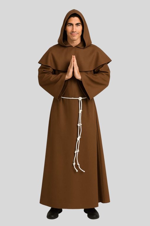 Franciscan Monk Habit with Removeable Hood - Holy Clergy