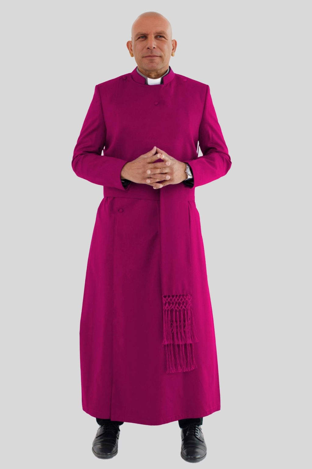 Traditional Roman Clergy Cassock Button-Front - Holy Clergy